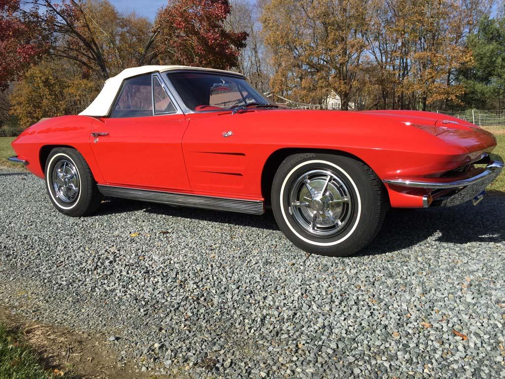 FS (For Sale) 1963 Riverside Red Corvette Convertible in MD - $74,900 ...