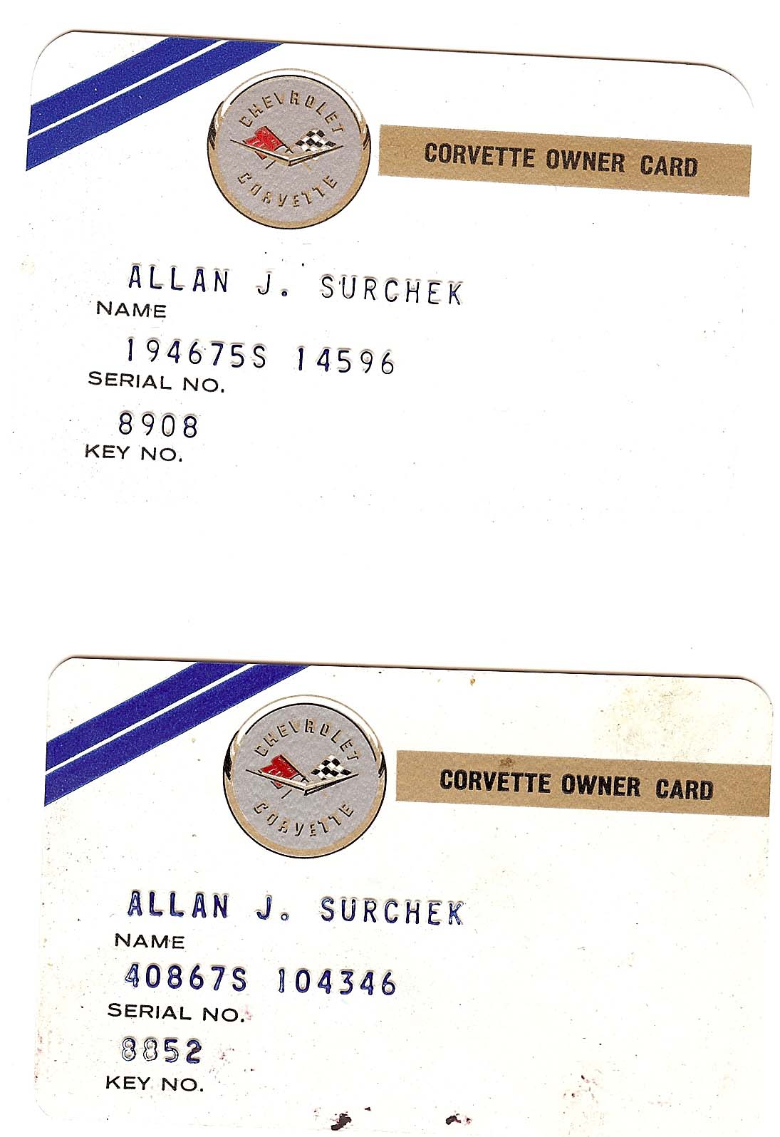 Corvette Owners Card - CorvetteForum - Chevrolet Corvette Forum Discussion